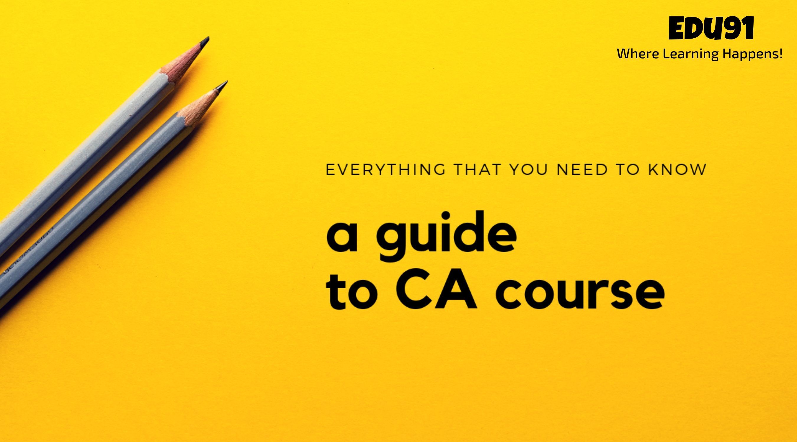 CA Course: Basics That You Need To Know | CA91